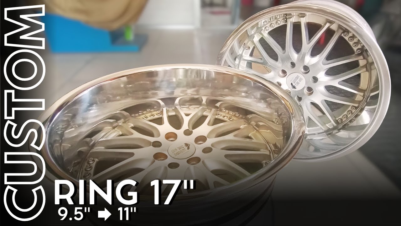 CUSTOM VELG RING 17 LEBAR 9.5" KE 11" - YouTube