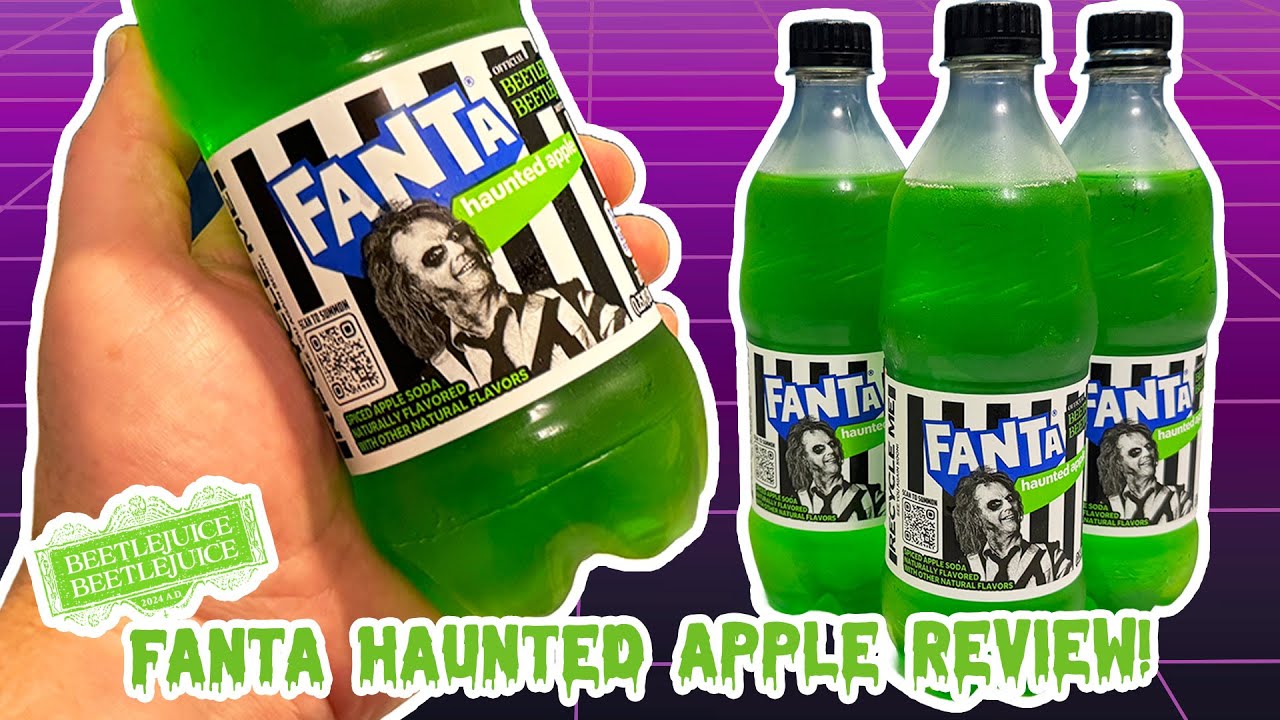 THUMBS DOWN 👎 BEETLEJUICE Fanta Haunted Apple Tastes Like a Hobby Lobby ...