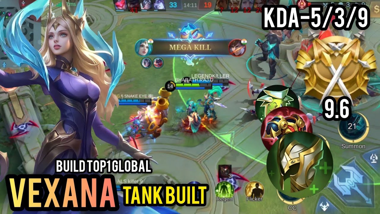 Vexana tank built insane damage #mobilelegends #vexana #mage - YouTube