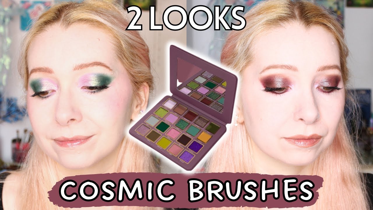 Cosmic Brushes Muse | 2 Makeup Looks + Swatches - YouTube