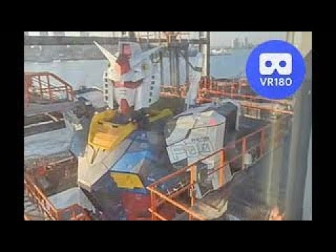 GUNDAM-DOCK TOWER @ GUNDAM FACTORY YOKOHAMA. VR180 Virtual Experience ...