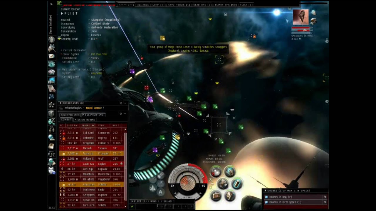 EVE Online caldari state engagement - YouTube