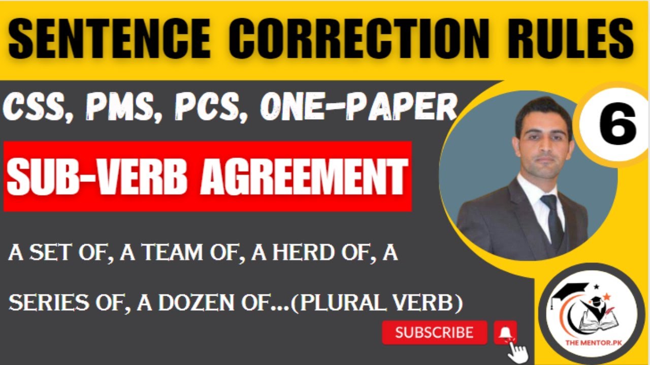 Sentence Correction Rule 12 II Subject-Verb Agreement with Collective ...