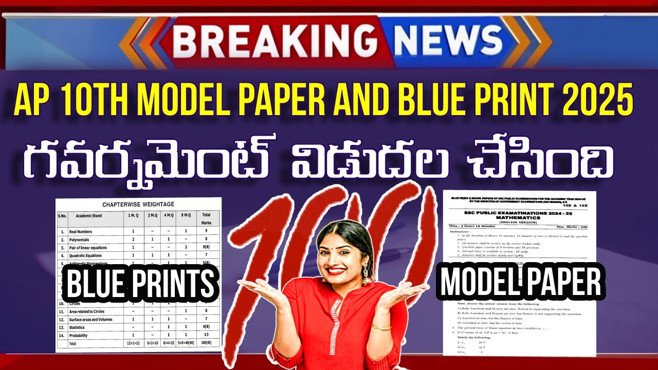 AP 10th SSC Model Paper 2025 | AP 10th Class Blue Print & Model ...
