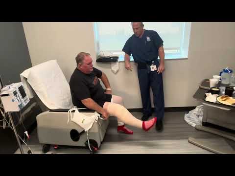 Jiffy Knee™ Recovery Day 1 | Dr. Nieman | Total Knee Replacement (Pastor Randy)