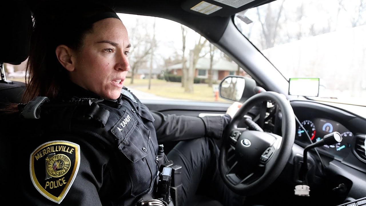 Riding Shotgun with Merrillville Police Officer Amanda Earley - YouTube