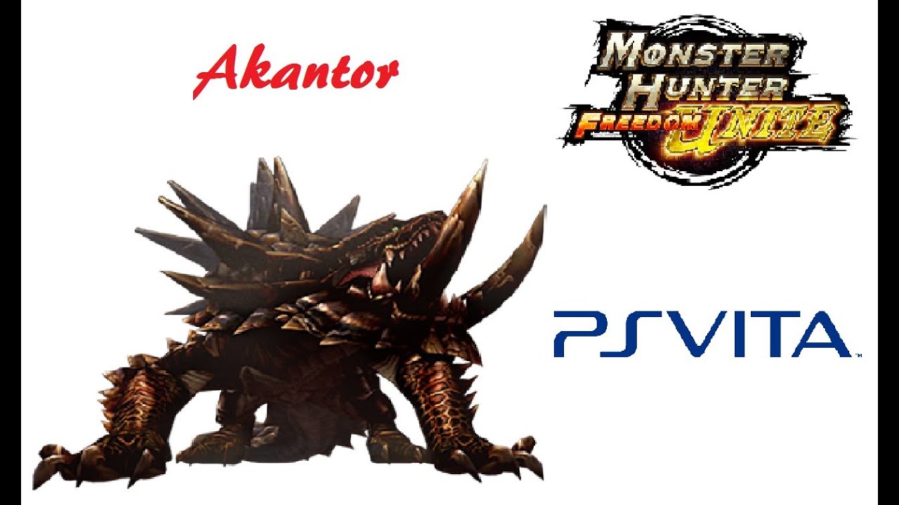 Monster Hunter Freedom Unite - Akantor (LongSword/Katana) - YouTube