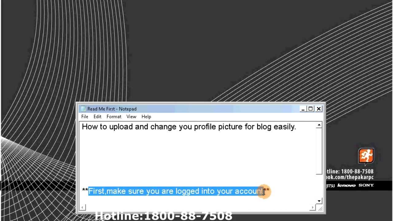 Blogger-How To Change Profile Picture - YouTube