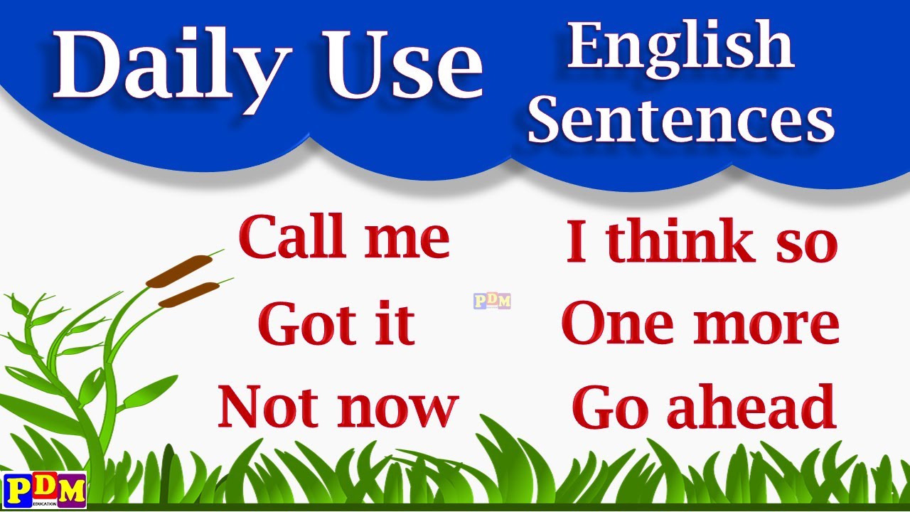 Daily Use English Sentences | English Speaking Practice | Daily Use ...