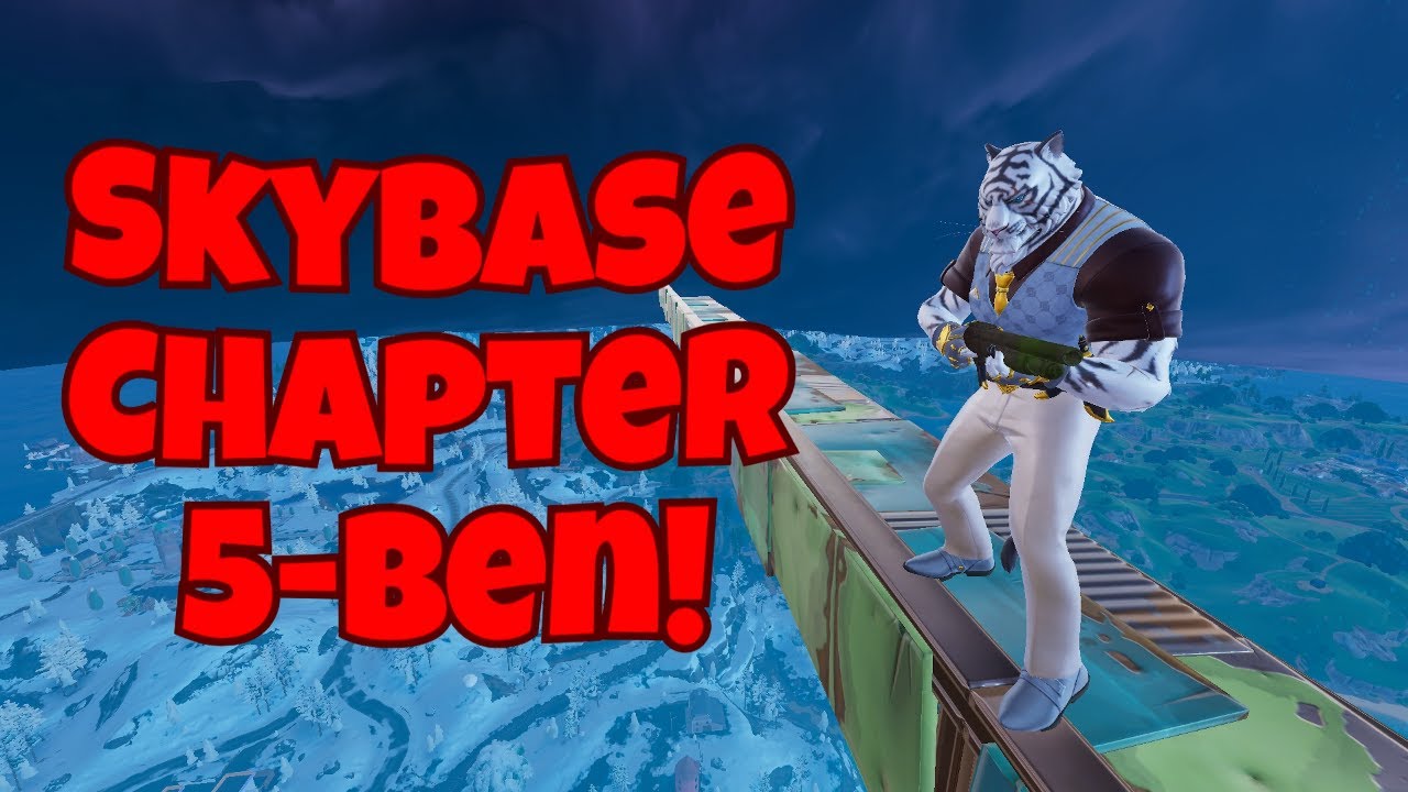 Skybaset ÉPÍTETTEM Chapter 5-ben! Fortnite - YouTube
