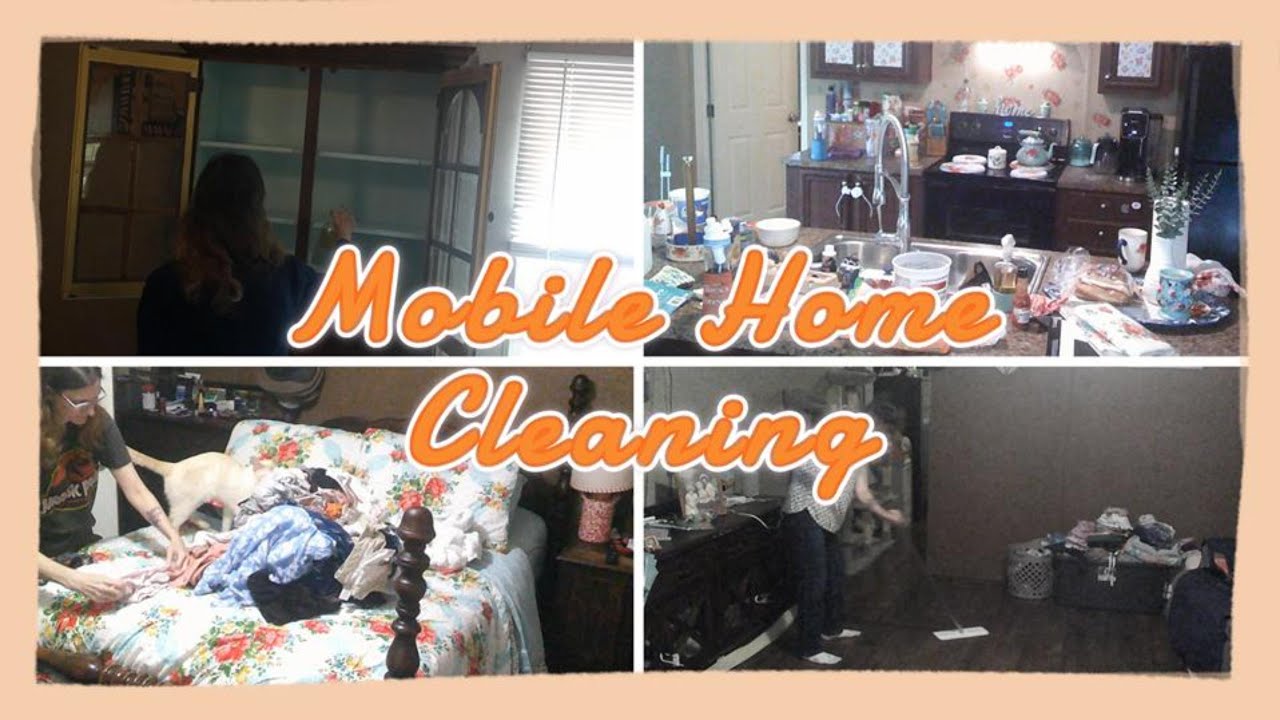 CLEAN MY MOBILE HOME WITH ME /LAUNDRY DAY/CLEAN WITH ME - YouTube