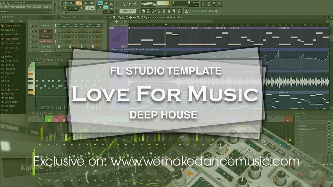 FL Studio House Template - Love For Music - YouTube