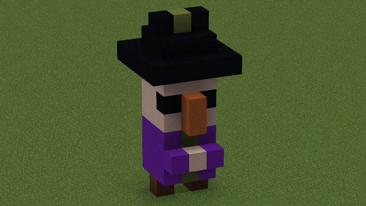 Mini Witch Statue in Minecraft - YouTube