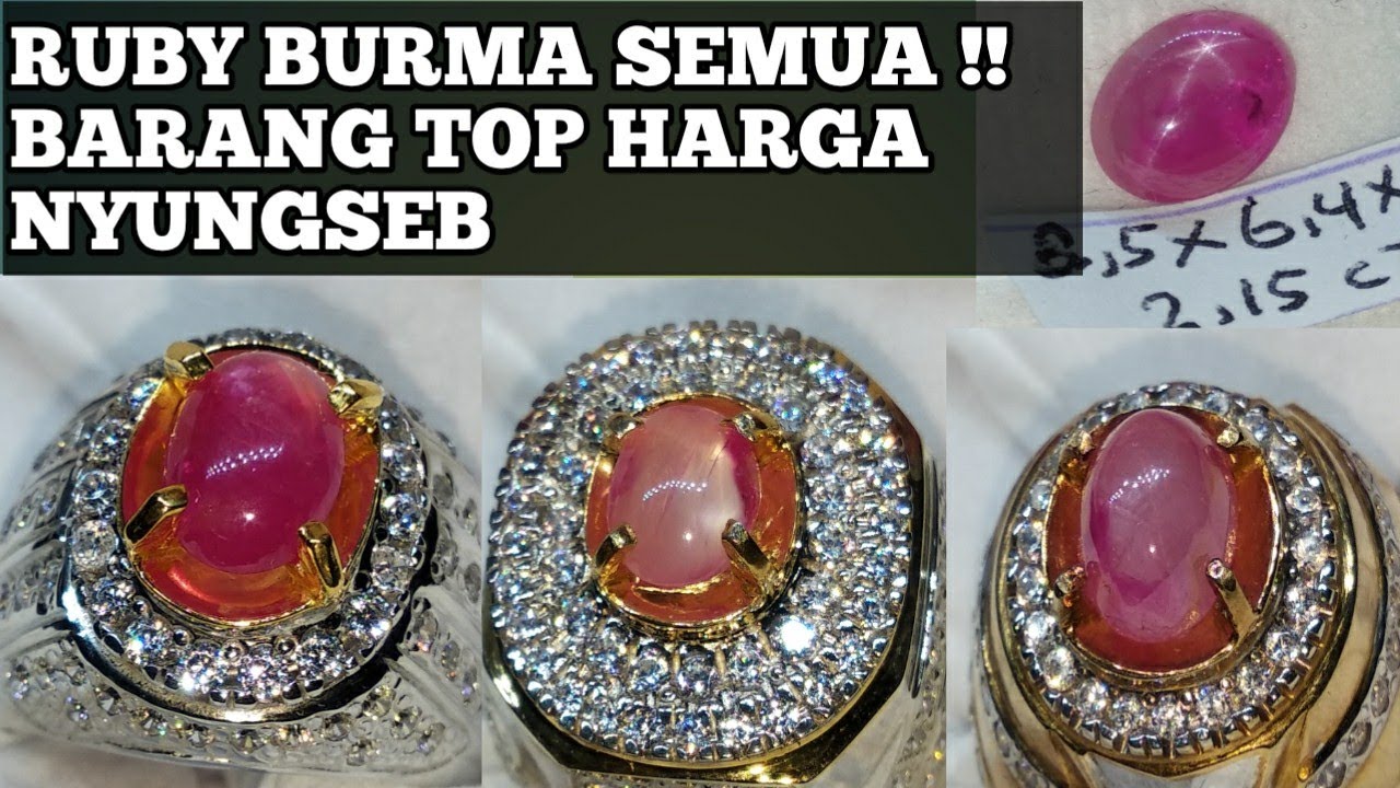 4 BIJI RUBY BURMA ,HARGA TERJANGKAU SEKALI WA 082265019280 - YouTube