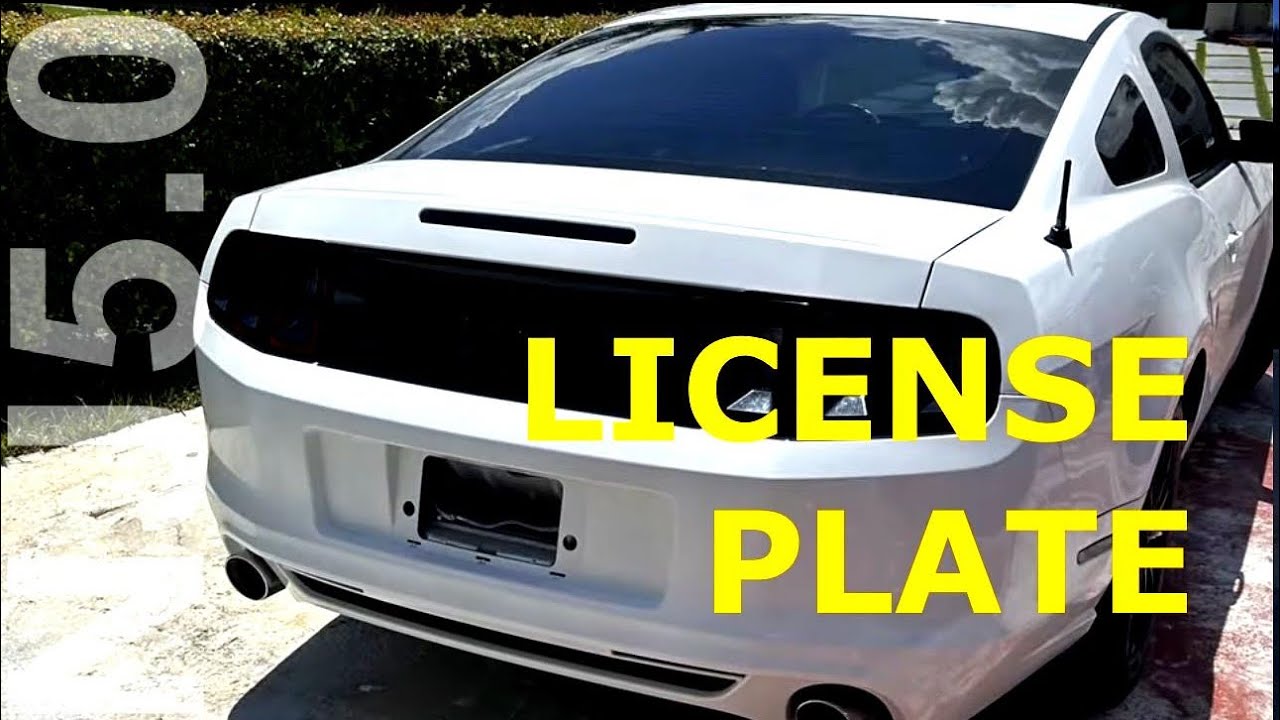 Ford Mustang GT 2014 license plate #nj50 - YouTube