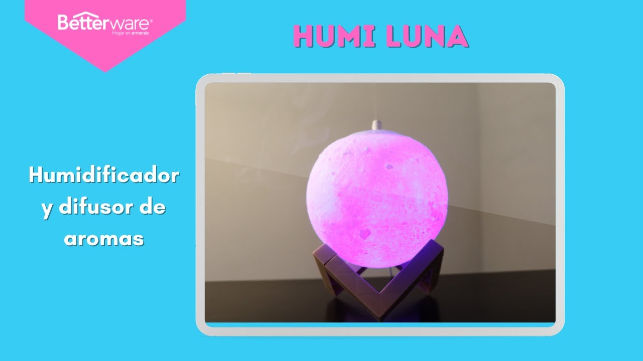Humi luna [ Betterware [ Humidificador & difusor de aromas [ 2 en 1 ...