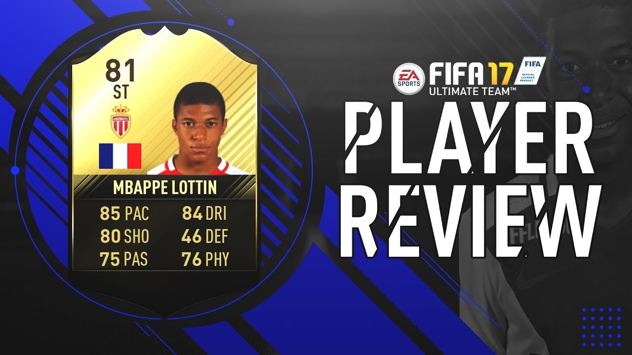 FIFA 17 TOTT MBAPPE LOTTIN REVIEW !! - YouTube