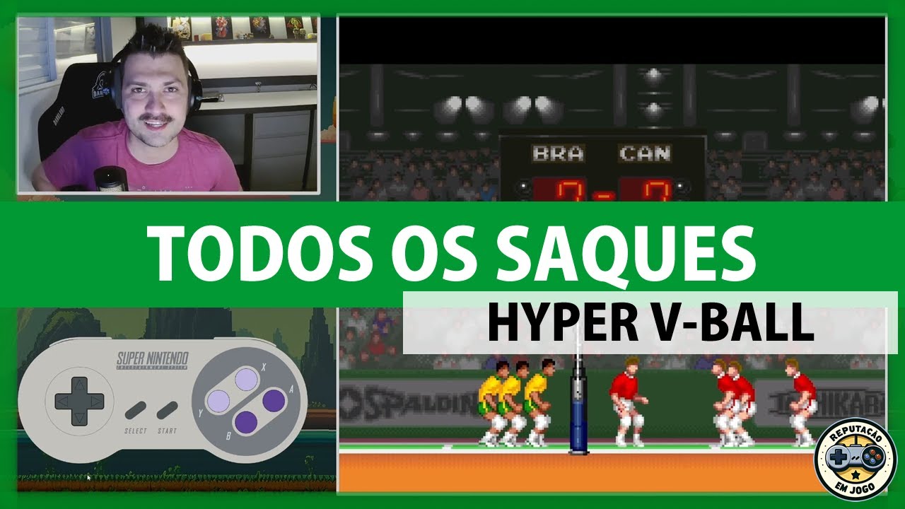Como realizar todos os saques especiais em HYPER V-BALL (Super Nintendo ...