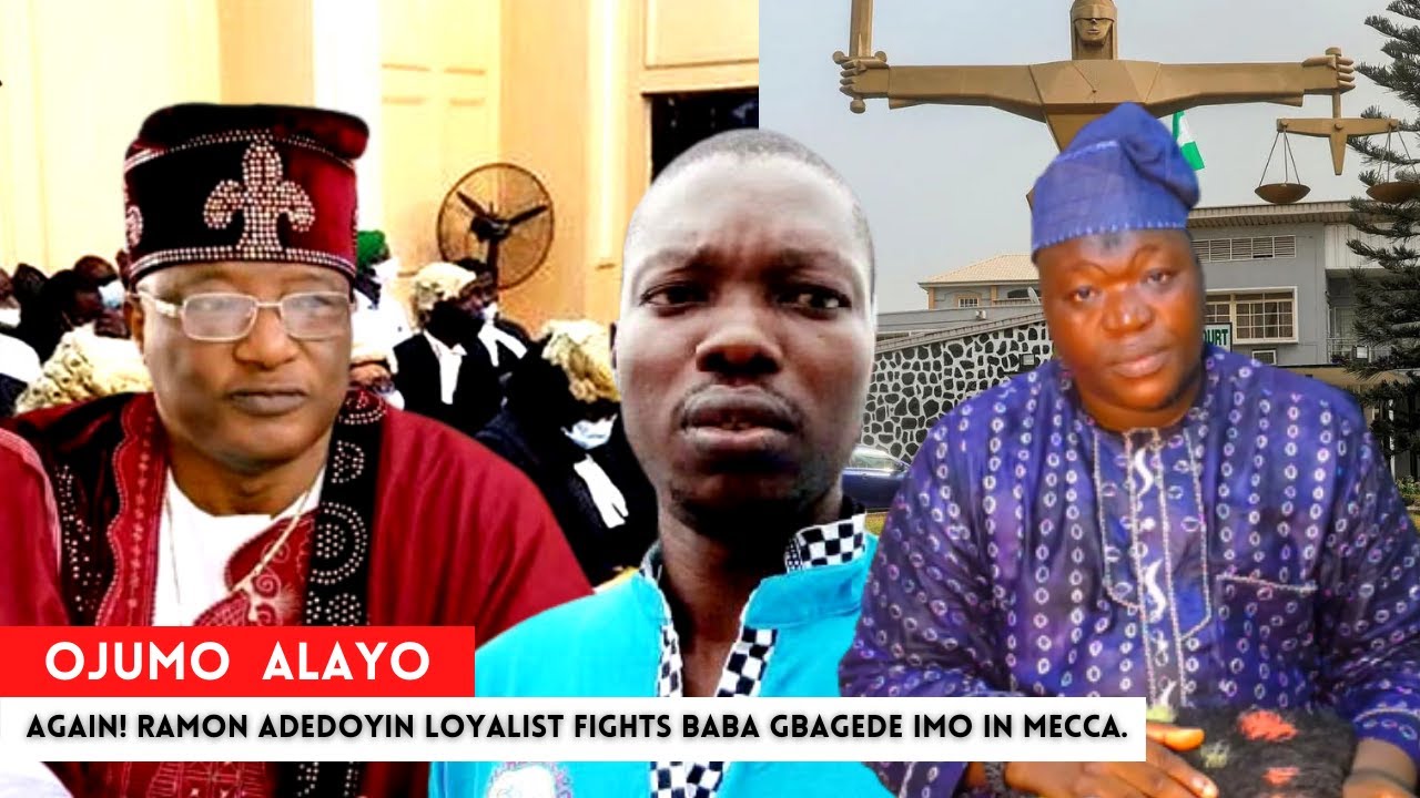 AGAIN! RAMON ADEDOYIN LOYALIST FIGHTS BABA GBAGEDE IMO IN MECCA. - YouTube