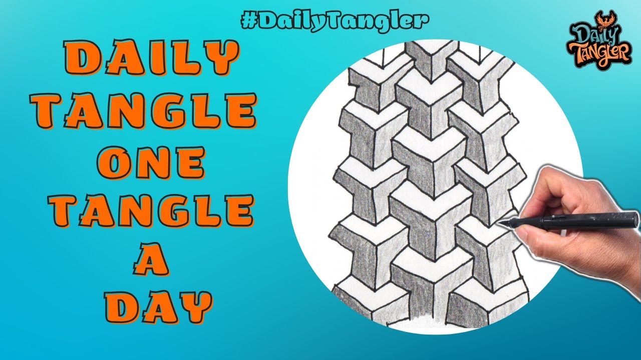 Daily Tangle - T-Why |How to draw...| - YouTube