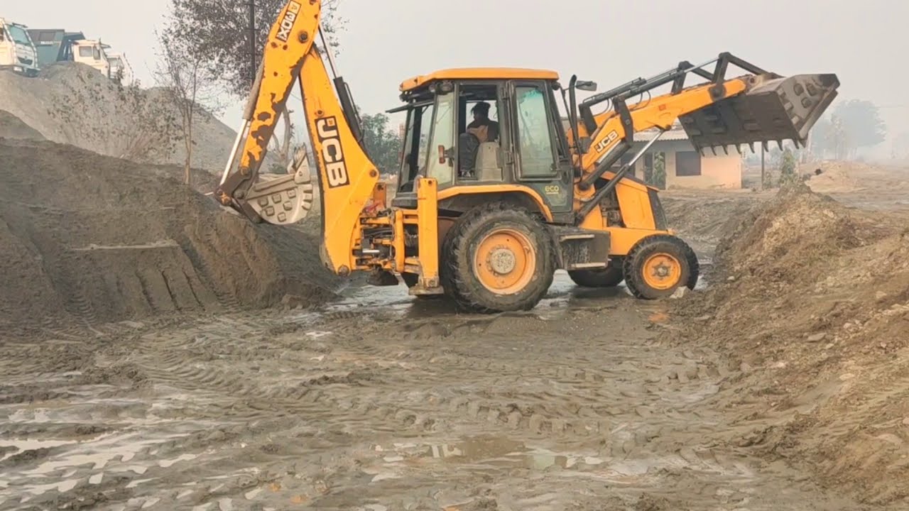 Jcb 3dx Working On Sandy Place! Jcb Backhoes, Jcb Loading Sand! 2023 ...