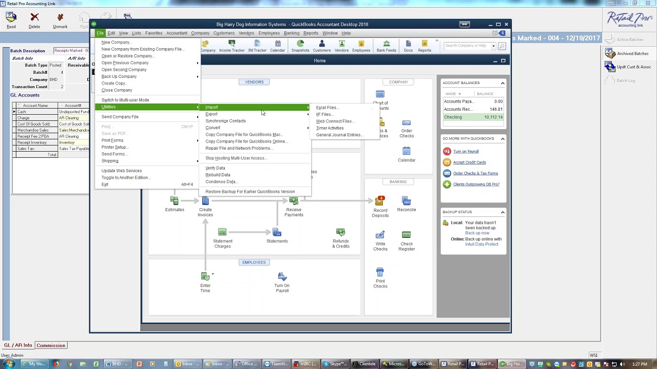 V8 and v9 RPRO Accounts Receivable QuickBooks Accounting link - YouTube