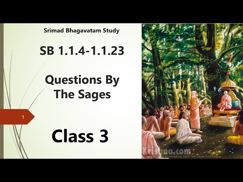 Srimad Bhagavatam Study-Class 3 - Canto1 Chapter1 Verses 4-23 - YouTube