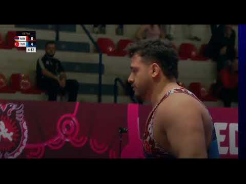 Albert Vardanyan (ARM) vs Riza Kayaalp (TUR) 130kg Greco-Roman-European Wrestling Championships 2026