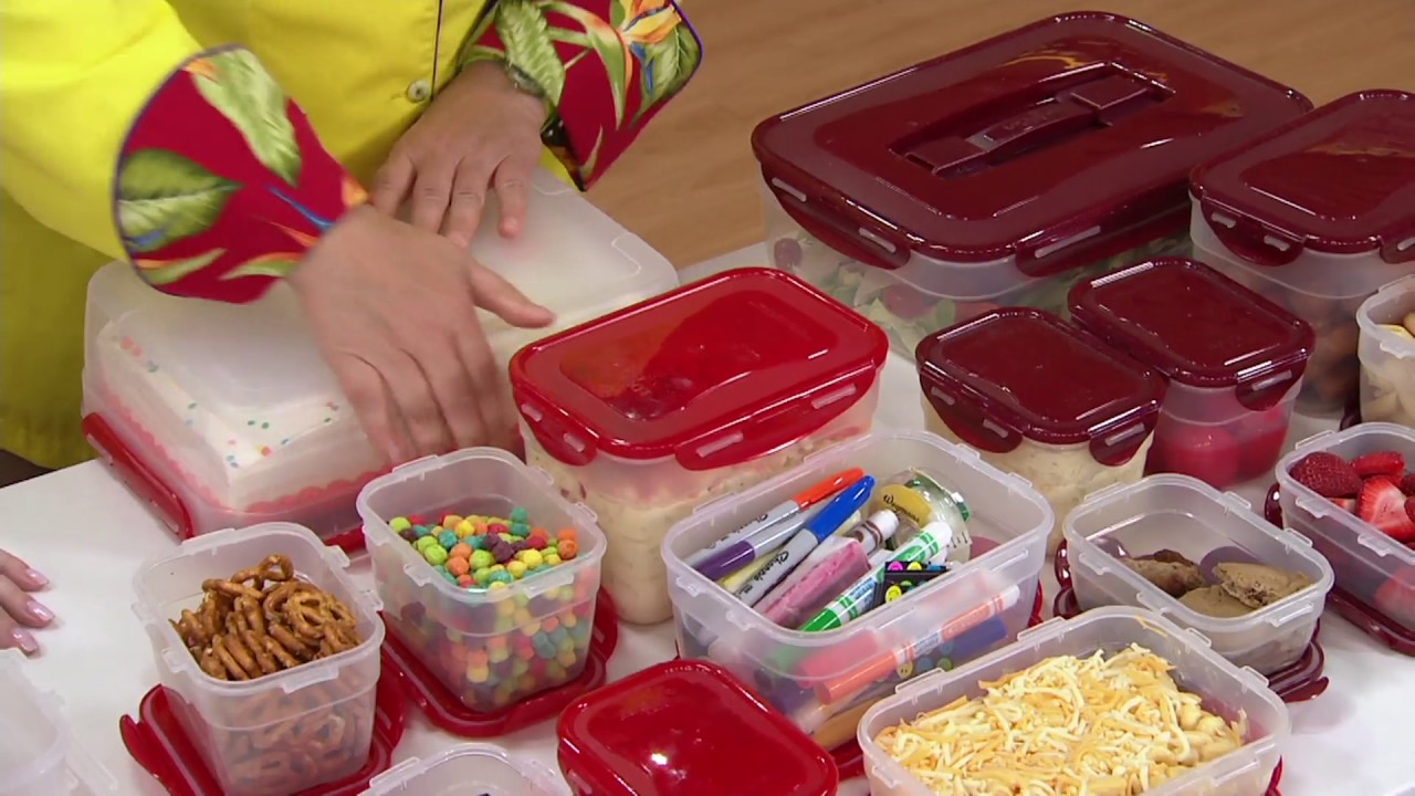 Lock & Lock 8-piece Nestable Set with 9x13 Container on QVC - YouTube