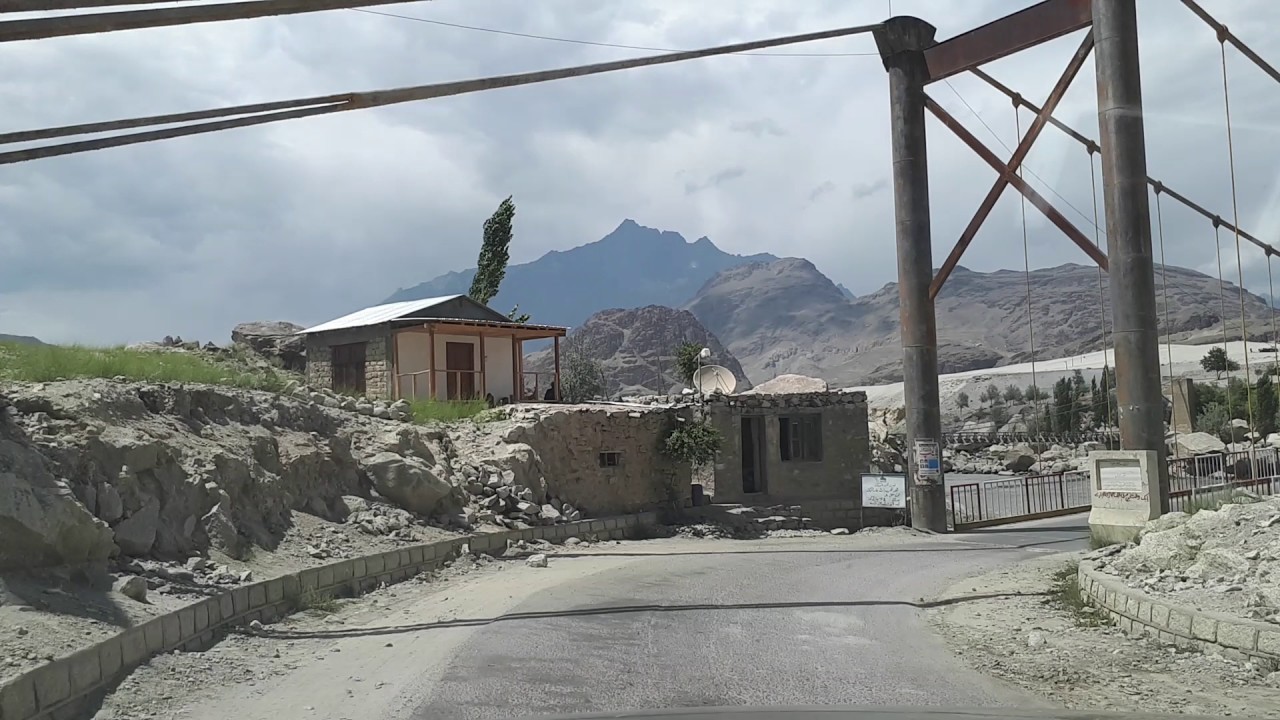 bridge on the indus river shigar valley - YouTube