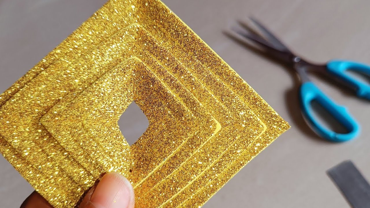 DIY Christmas decor ornaments tutorial/Glitter foam sheet craft ...