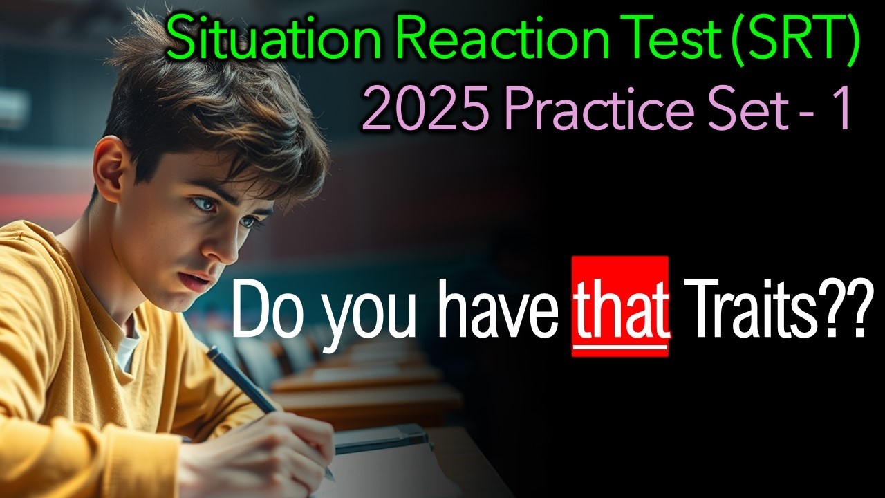 Situation Reaction Test (SRT) Practice Set 1 | Ultimate Guide for SSB ...