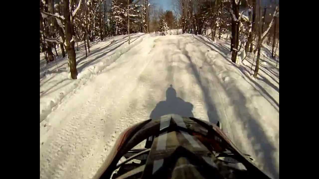 Tug Hill NY snowmobile ride - YouTube