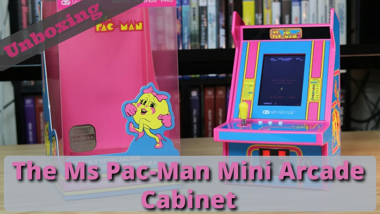 Ms Pac-man Mini Arcade Cabinet by My Arcade. - YouTube