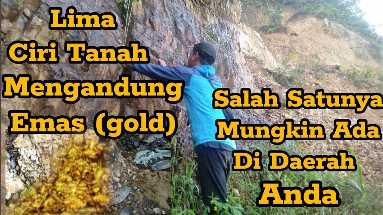 Lima ciri tanah mengandung emas (gold) - YouTube