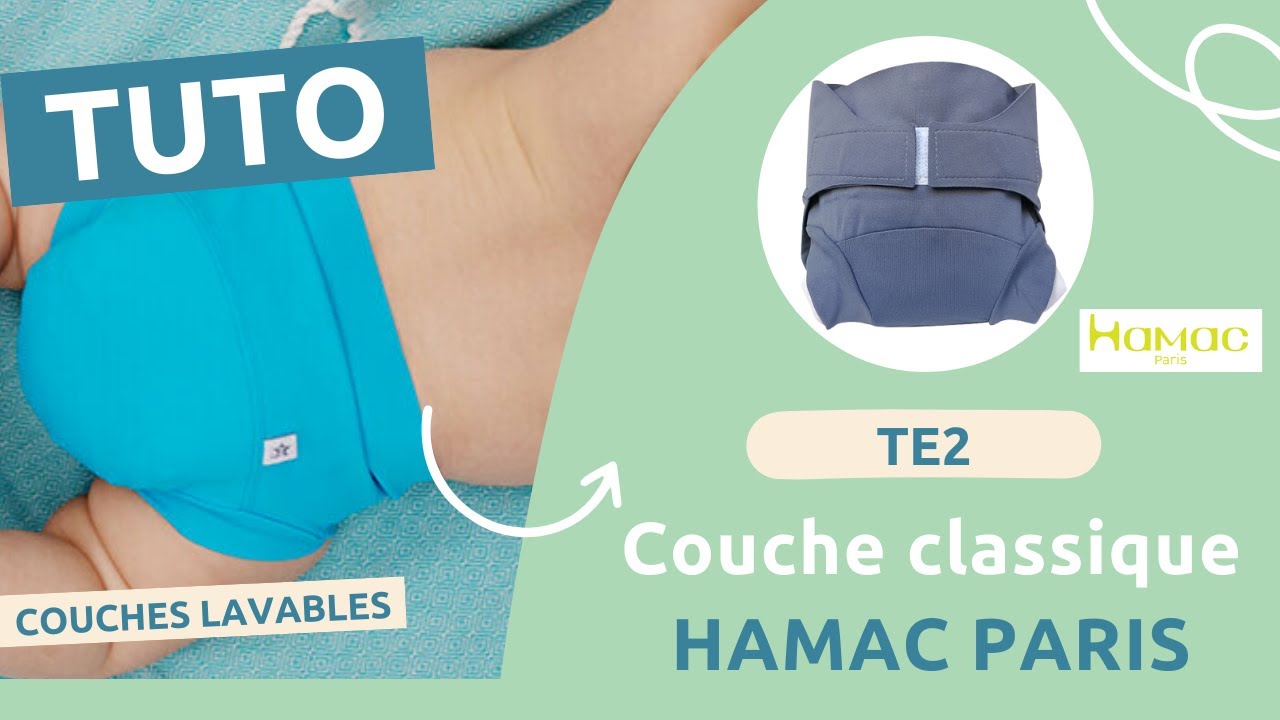 COUCHES LAVABLES | Couche classique (TE2) HAMAC PARIS [pliage d'inserts ...