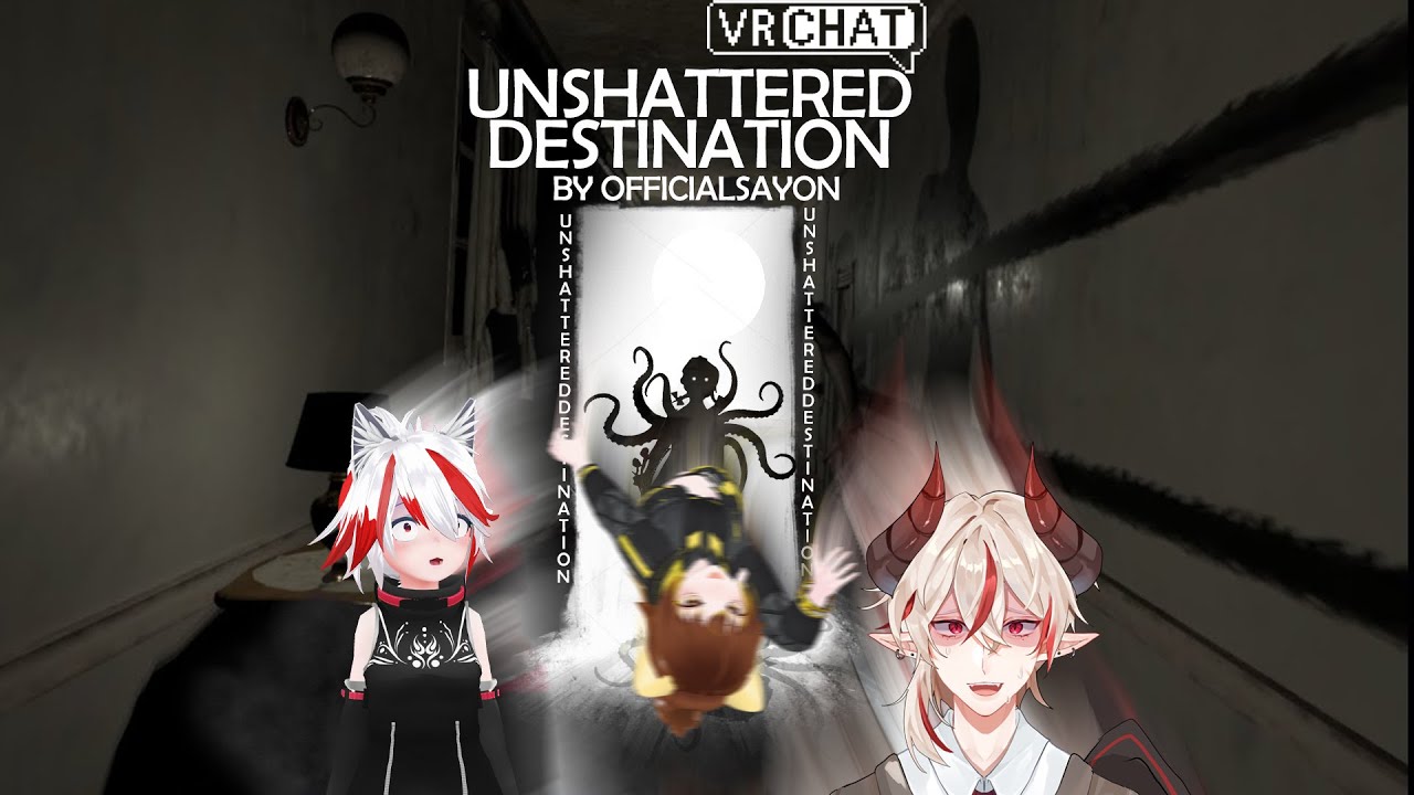 【Vrchat】#3 恐怖地圖! Unshattered Destination feat. 双六 冥, Cyril 【MoshiMochi ...