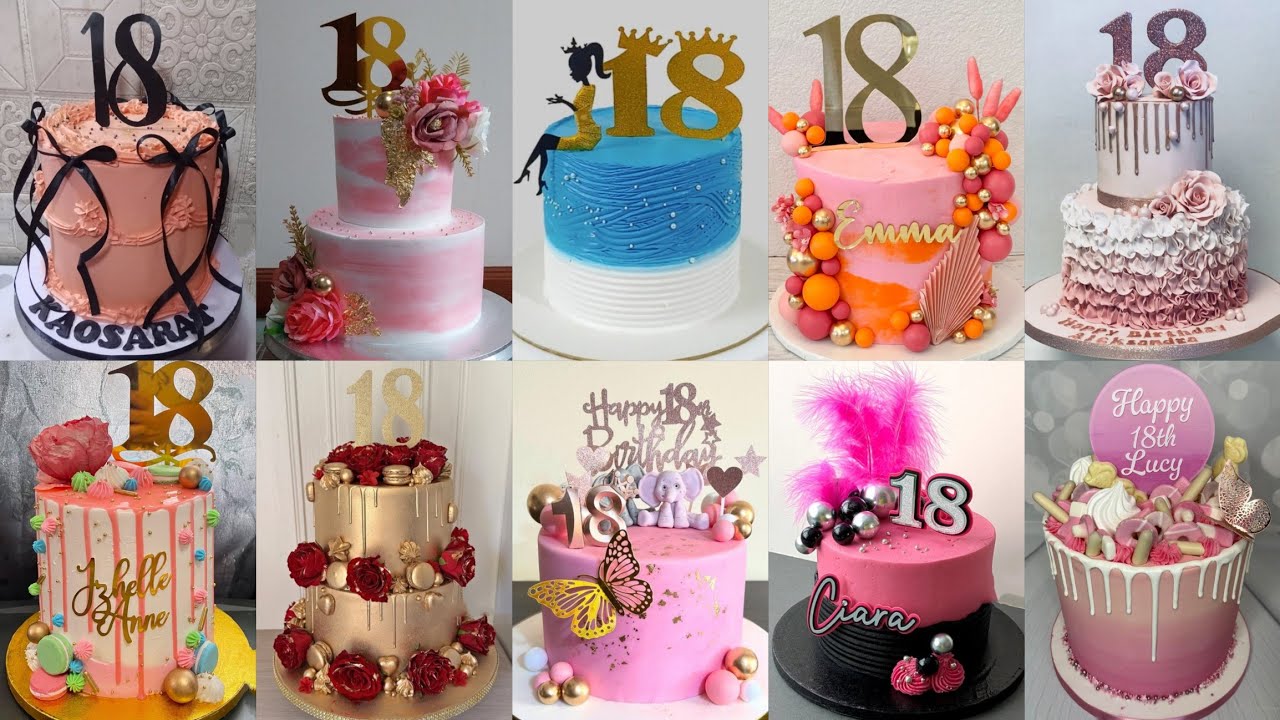 💃18th Birthday Cake Designs/Birthday Cake/Cake Design For Birthday Girl ...