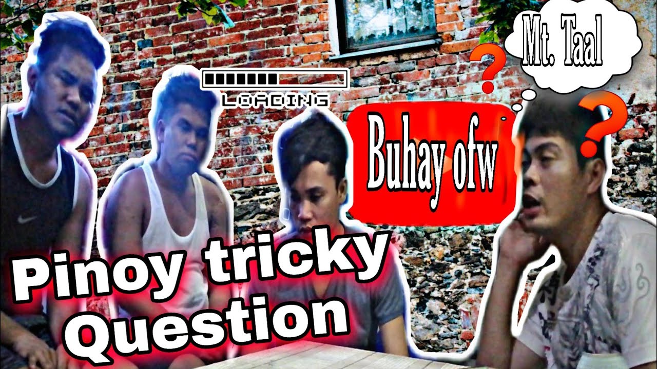 Filipino answer tricky question | pinoy quiz - YouTube