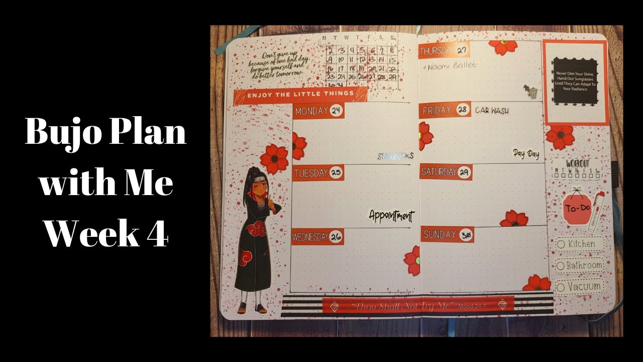 Bujo Plan with Me | Week 4 | 2022 - YouTube