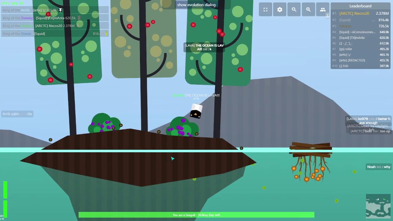 THE OCEAN IS LAVA CHALLENGE - Deeeep.io Live Stream - YouTube