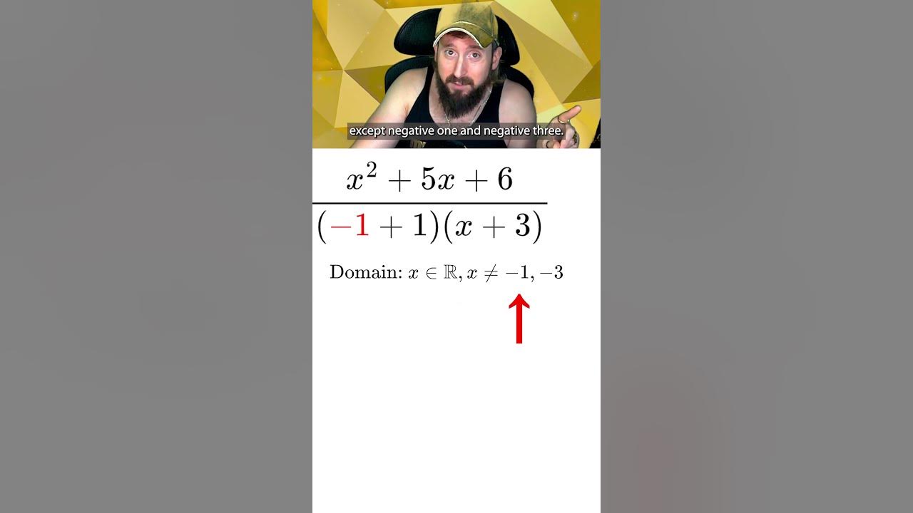 (2/4) How to Find the Domain of Functions #maths #precalculus #mathtutor #mathhacks #mathematics ...