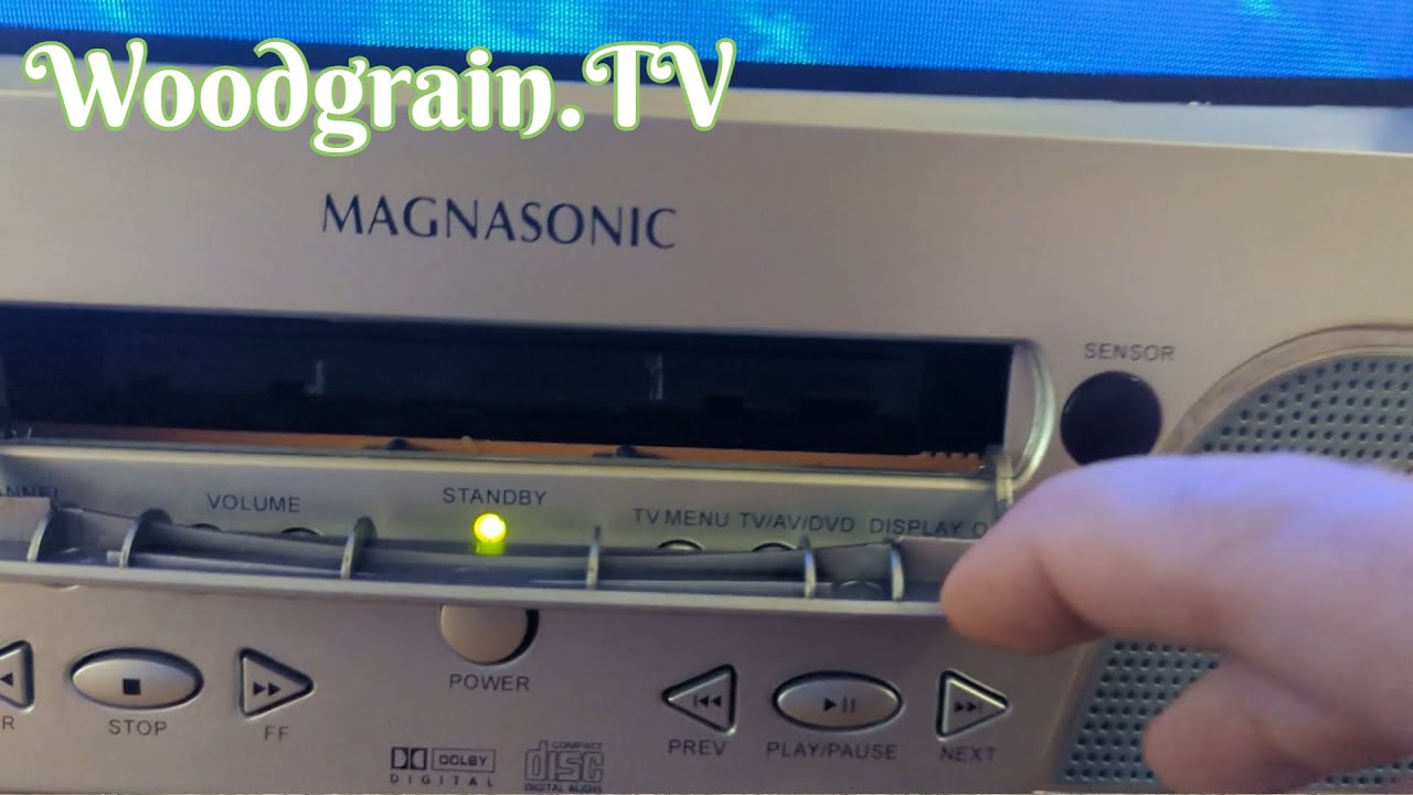 How to fix the DVD tray on your CRT TV combo unit (won't eject) - YouTube