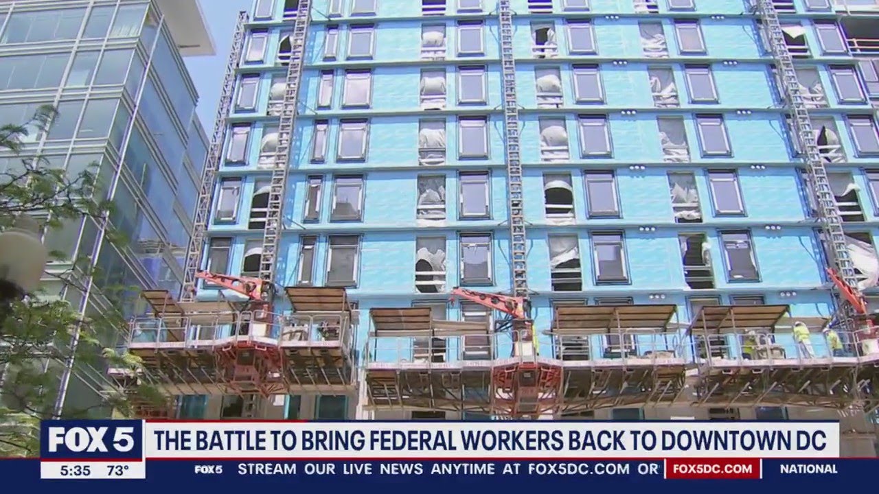 The battle to bring federal workers back to downtown DC - YouTube