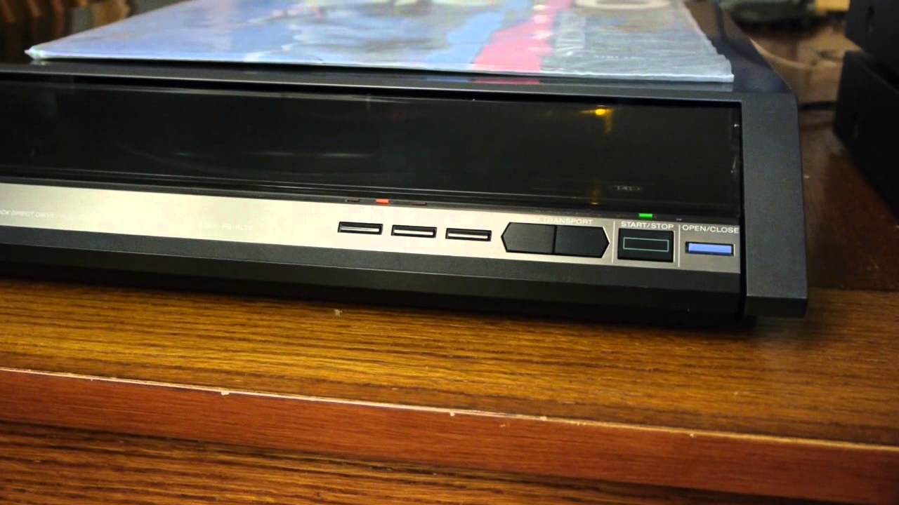 Sony PS-FL7II Slide Out Turntable - YouTube