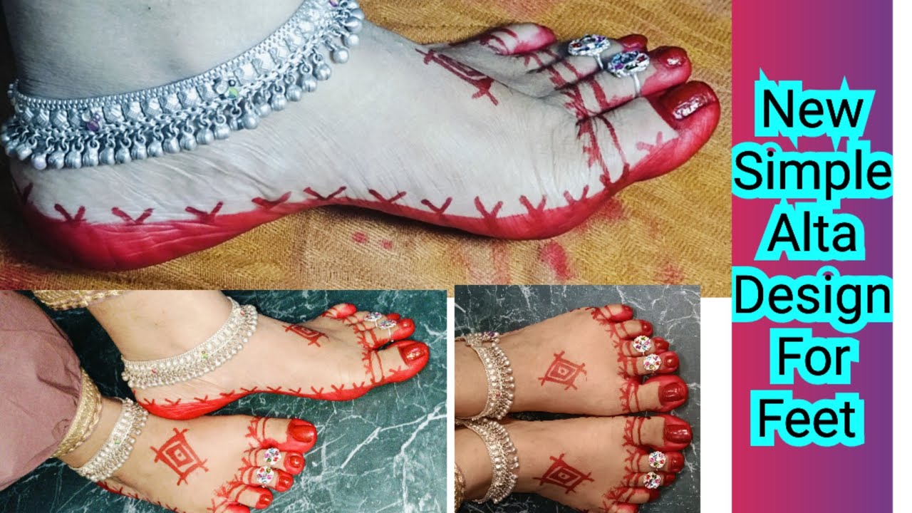 Feet Alta Design#Feetaltadesign/Latest Alta Design for Feet/Simple Alta ...