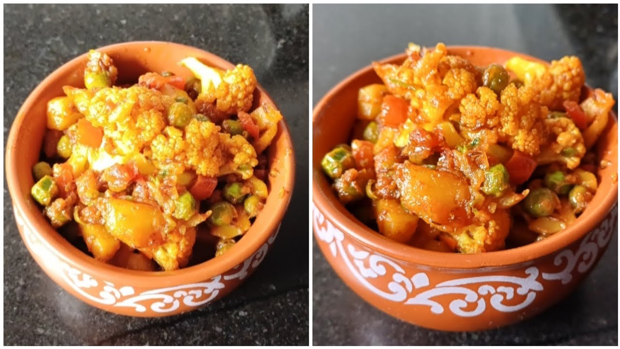 Easy & Quick Masaledar Aloo Gobhi Sabji Recipe|Potato & Cauliflower ...