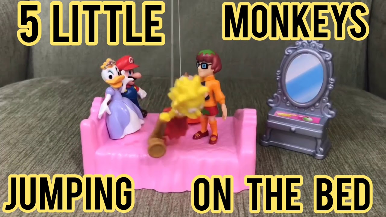 Five Little Monkeys Jumping on the bed 🐒 🐵 Mario Bross Daysi ...