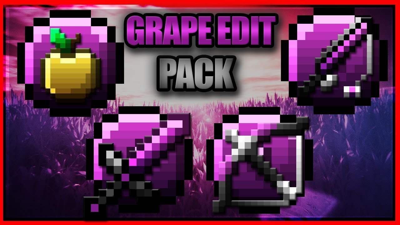 Minecraft PvP Texture Pack l Grape Pack by iSpartkon edit by Minecrqft ...