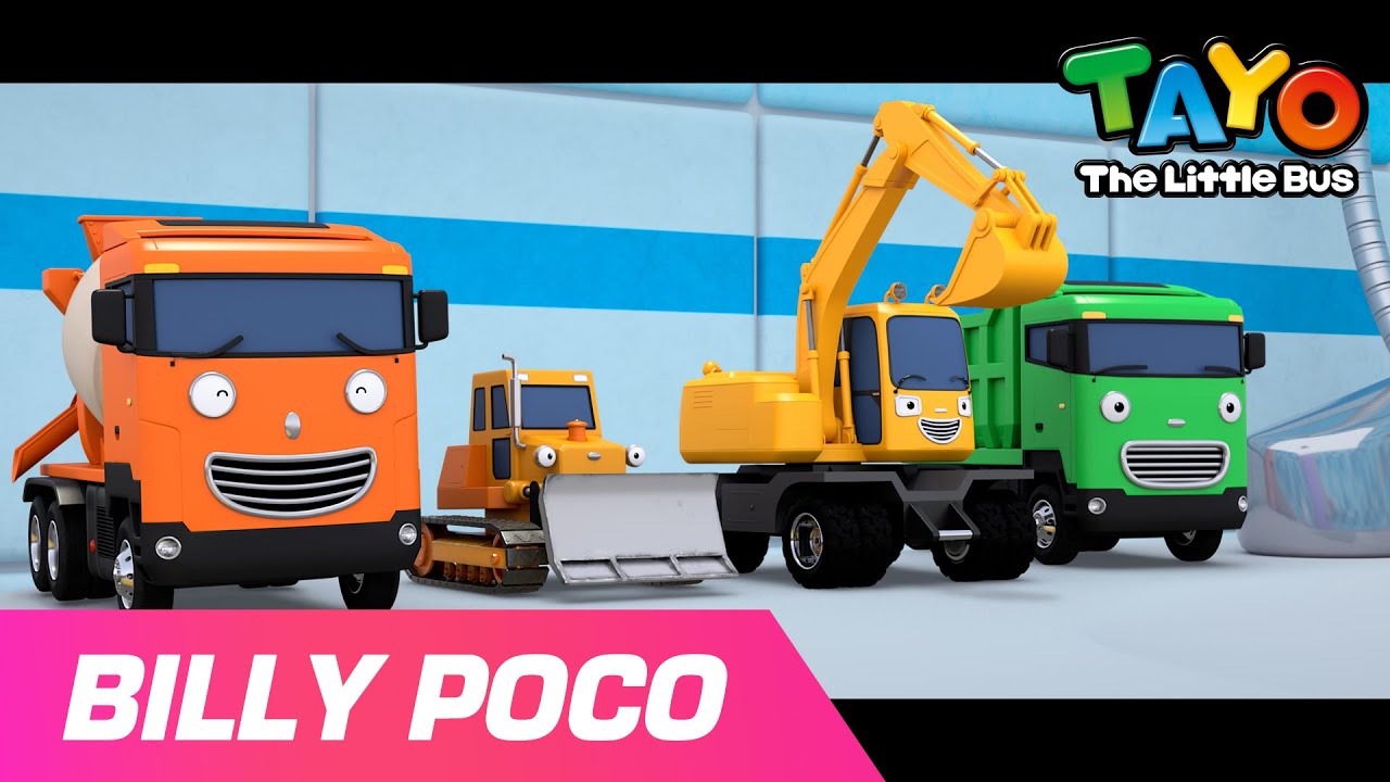 BILLY POCO l Sports day of strong heavy vehicles l Car Song l Tayo the ...